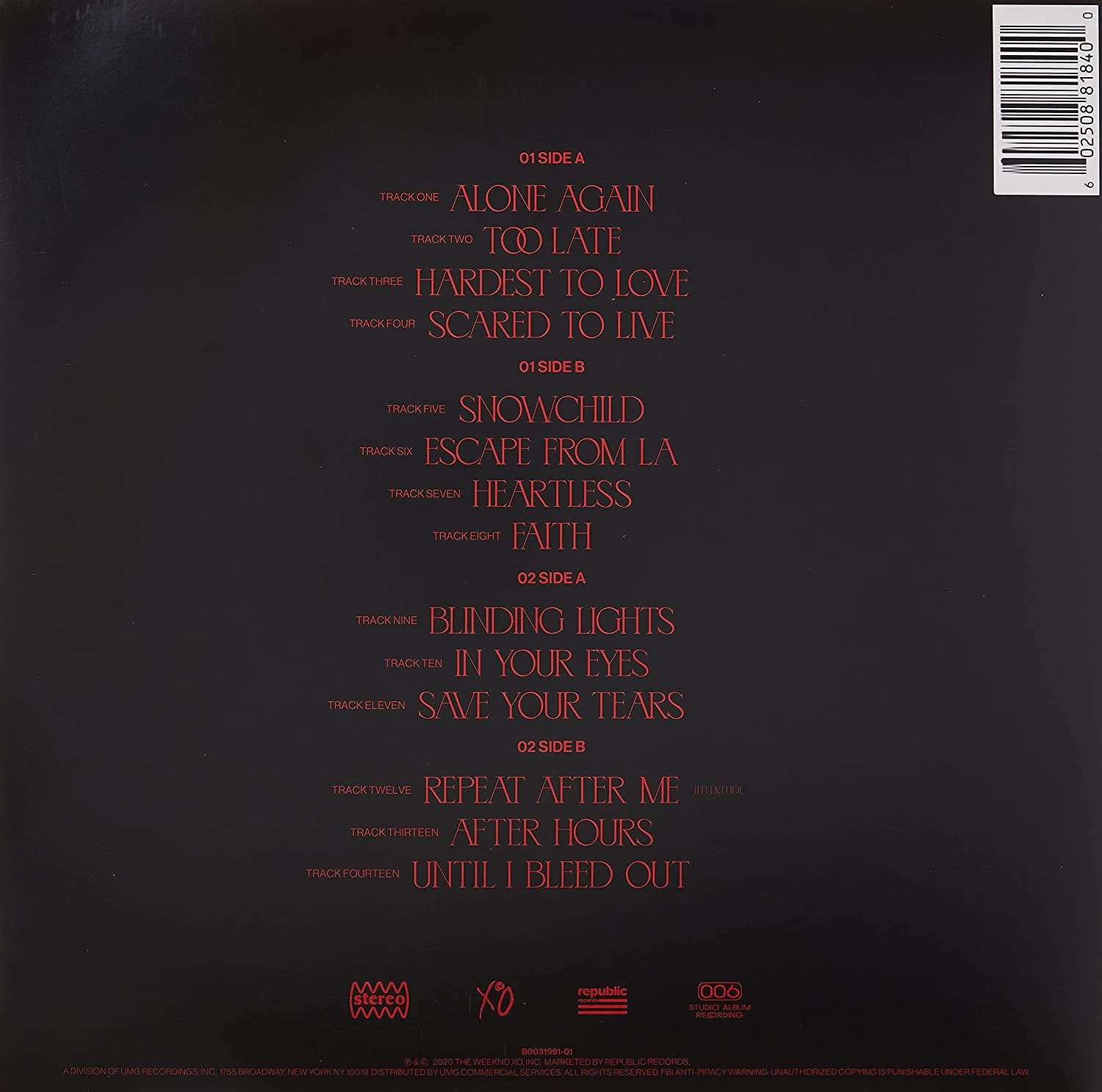 The Weeknd - After Hours